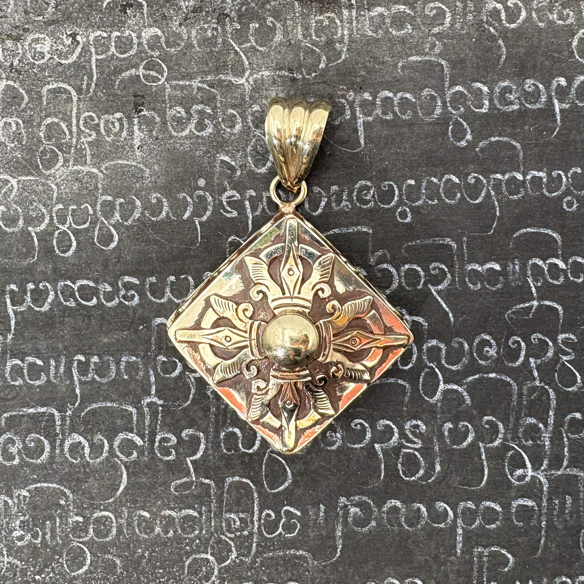Brass Square Gau Locket Pendant Amulet – Beads of Paradise