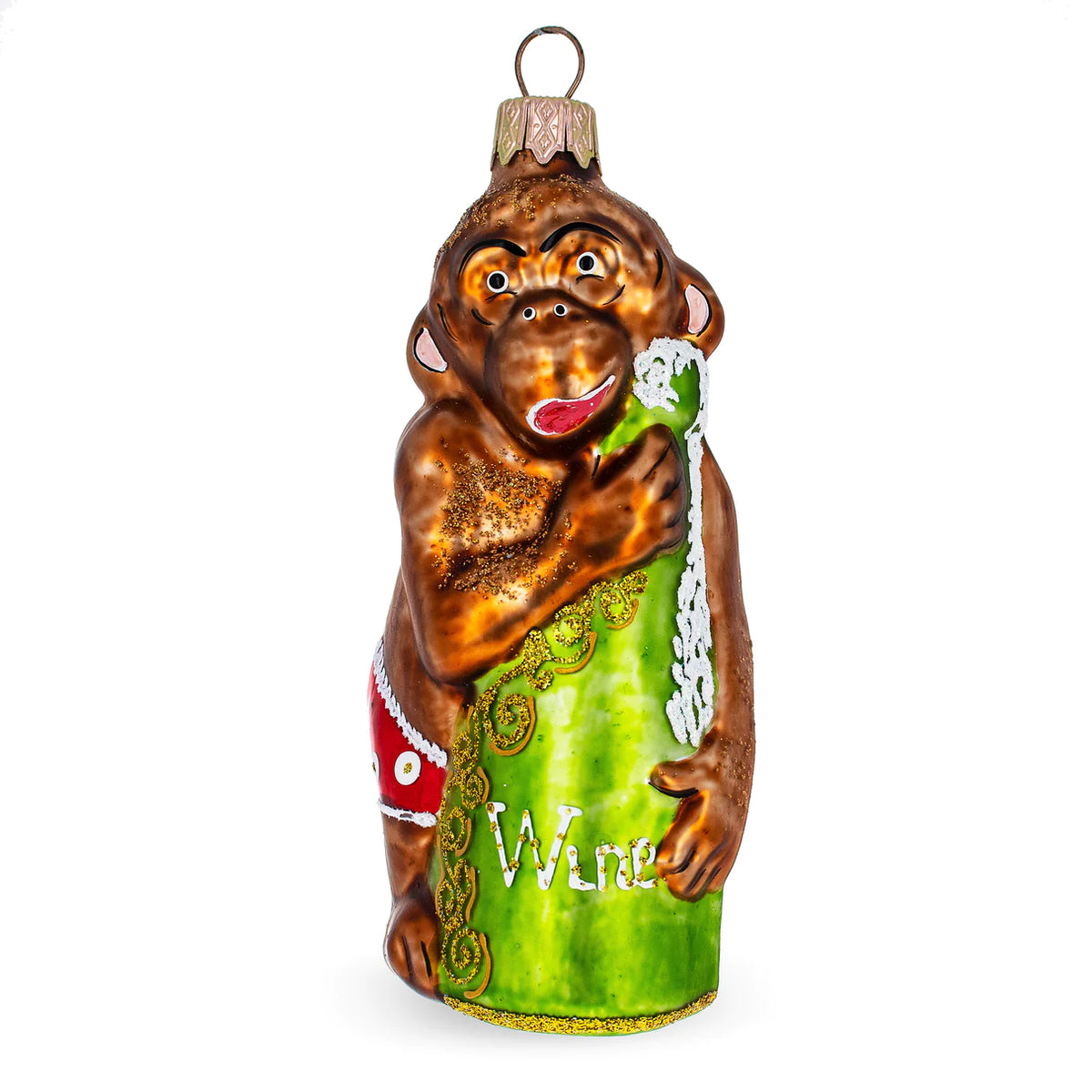 New Year's Eve Champagne Monkey Ornament PS – Beads of Paradise