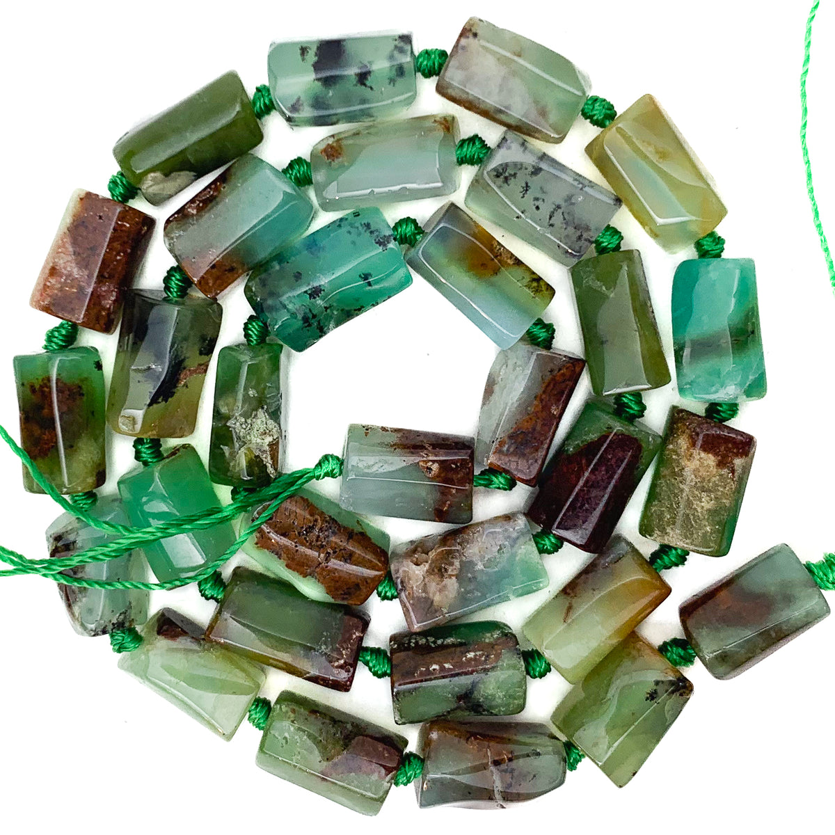 Chrysoprase Small Rectangle Bead Strand – Beads of Paradise