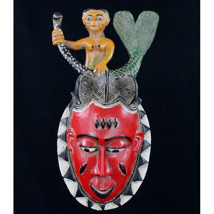 Baule Mami Wata Mask, Côte d'Ivoire #432 – Beads of Paradise