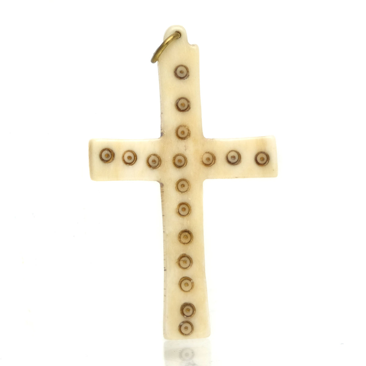 Carved Bone Cross Pendant – Beads of Paradise