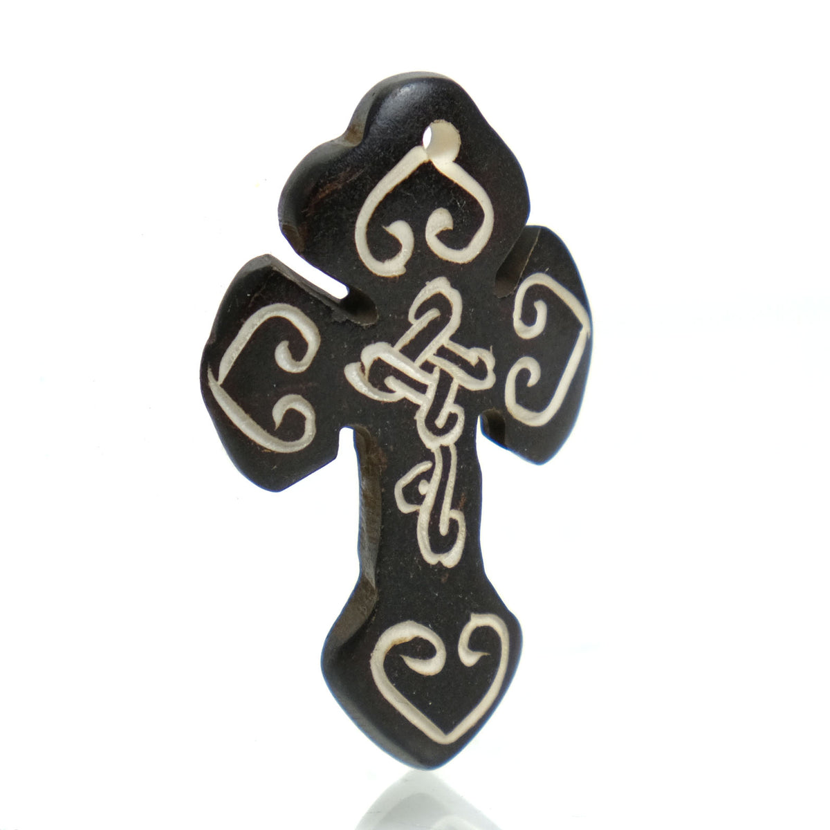 Carved Bone Cross Pendant – Beads of Paradise