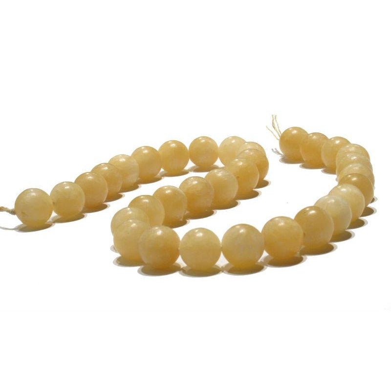 Honey Calcite Smooth Rounds 15mm Strand – Beads of Paradise