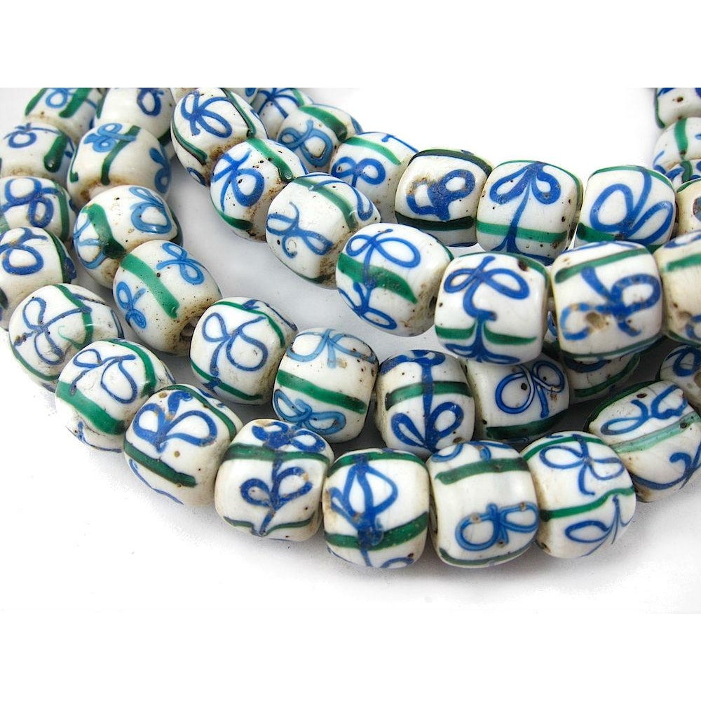 19th Century Venetian Blue Ribbons Bead Strand / Necklace – Beads of ...