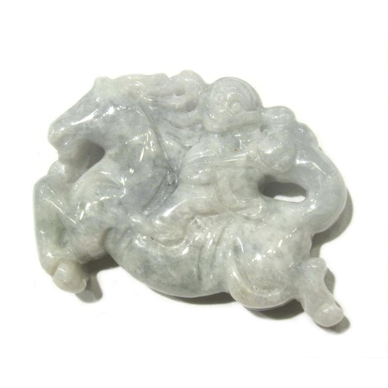 Jade Clever Monkey Riding the Successful Career Horse Pendant – Beads ...