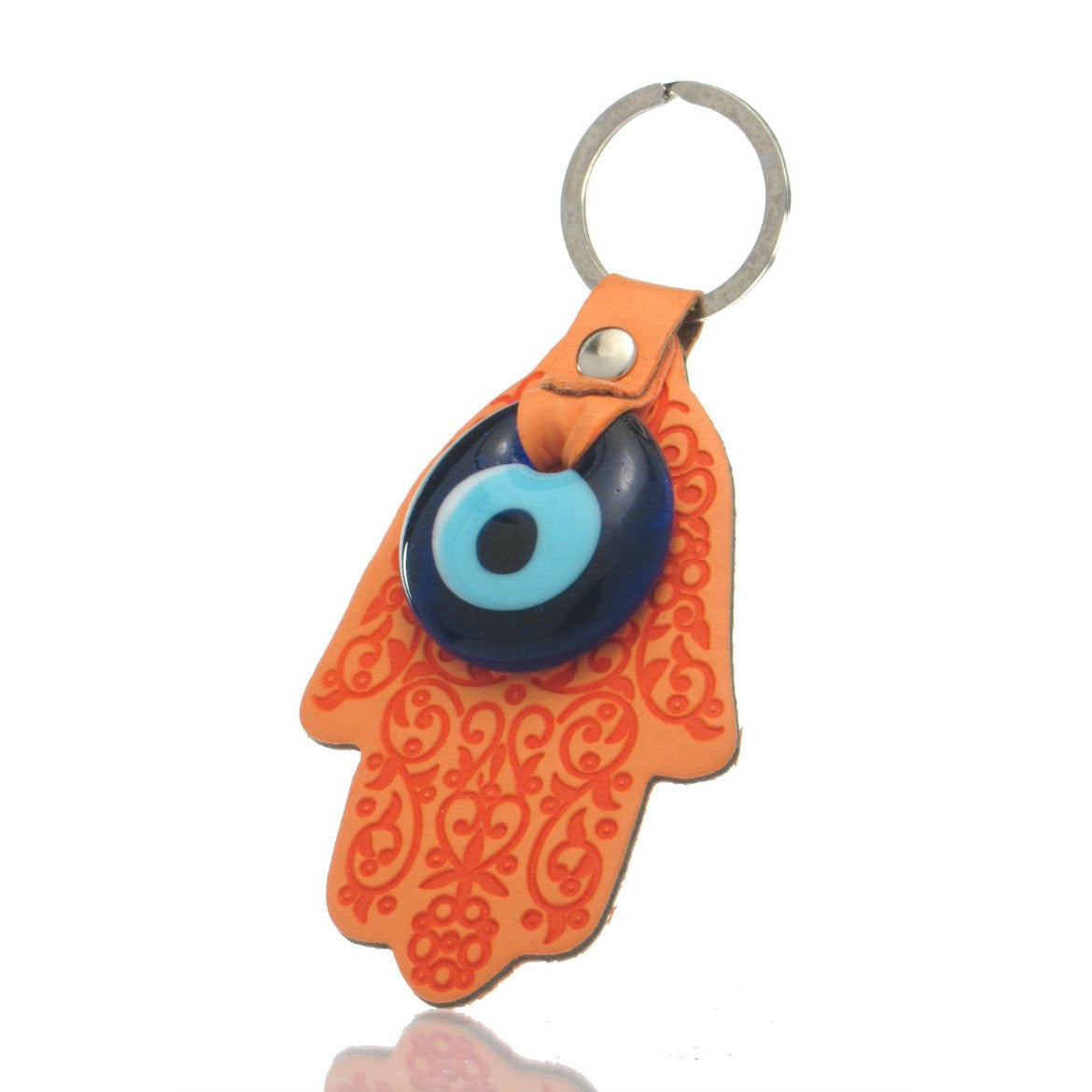 Evil Eye Hamsa Key Ring – Beads of Paradise