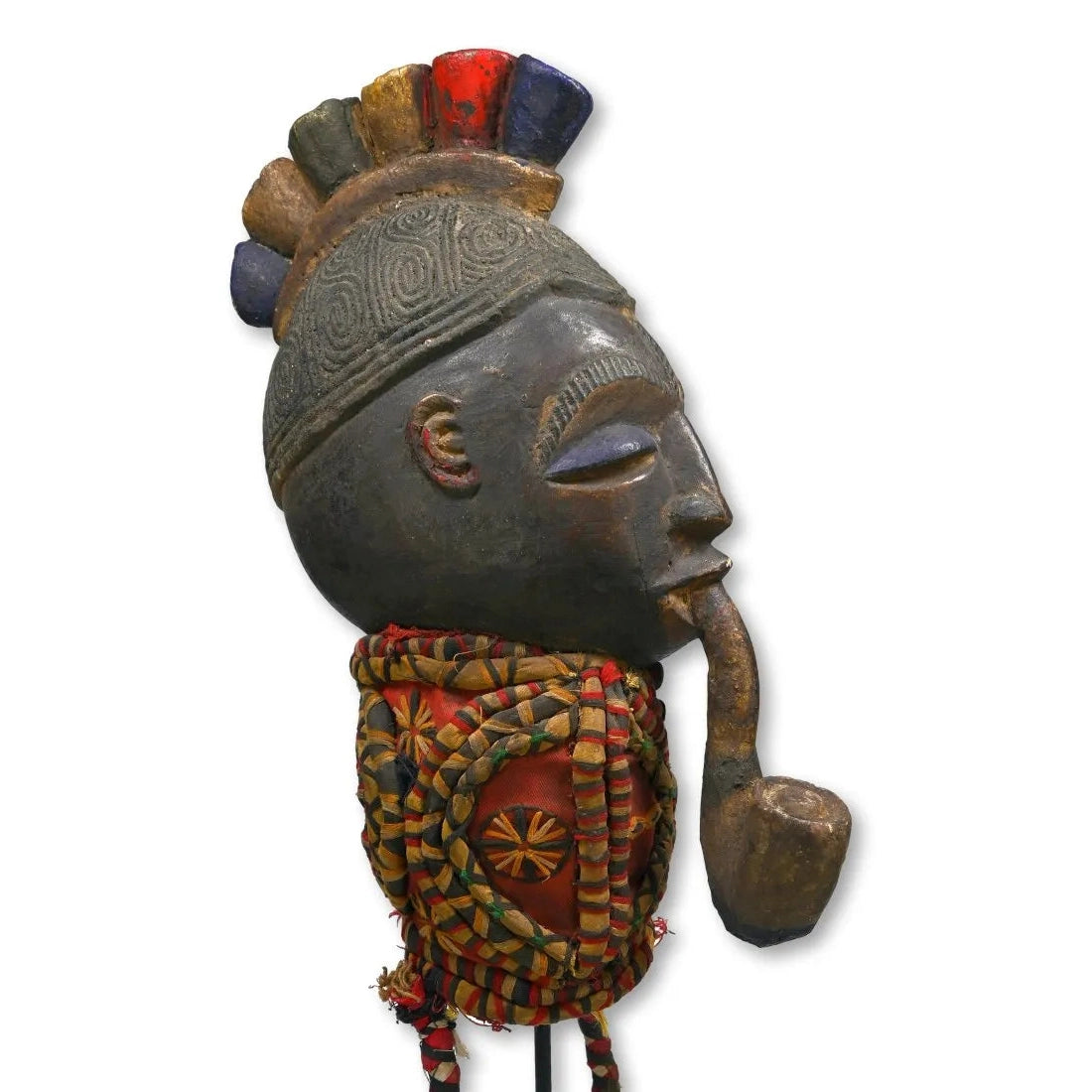 Igbo Headdress / Dance Crest with Pipe, Nigeria #880 – Beads of Paradise