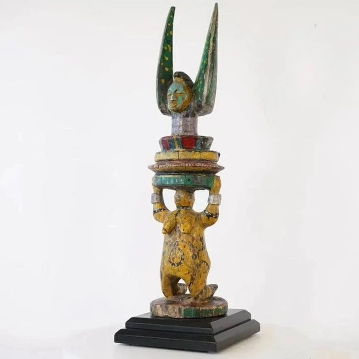 Igbo Edjo Warrior Ikenga Statue, Nigeria #1071 – Beads of Paradise