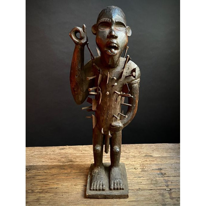 Kongo Nkisi Nkondi Power Figure, Democratic Republic of the Congo / Co ...