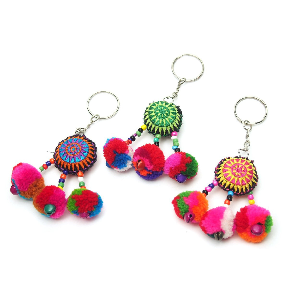 Hilltribe Bauble Keychain, E – Beads of Paradise