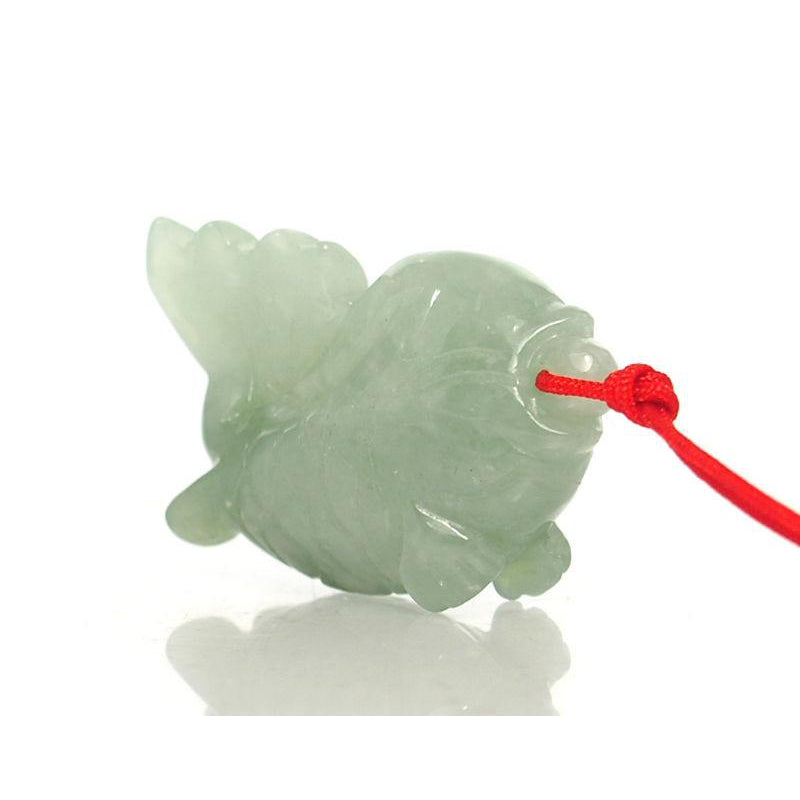 Jade Harmonious Goldfish Pendant – Beads of Paradise
