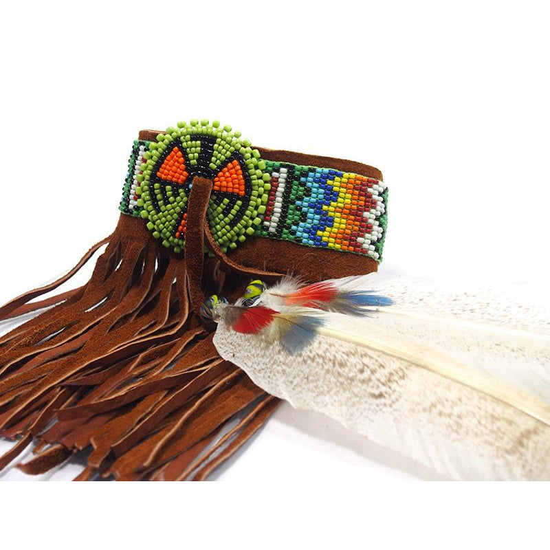 Feather/Beaded Armband – Beads of Paradise