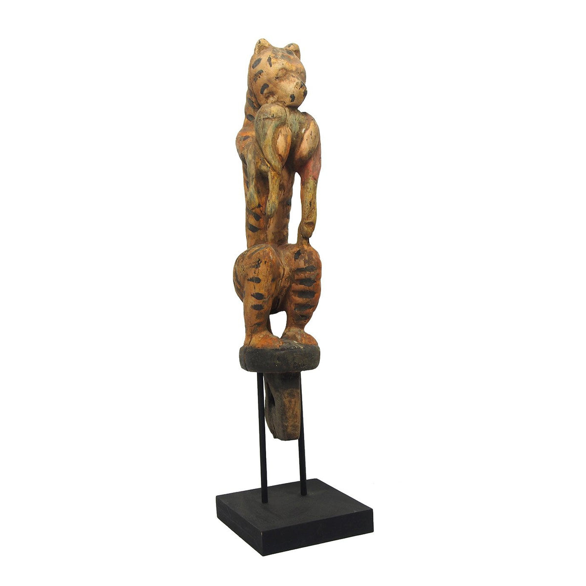 Thai Tiger Temple Guardian With Captured Prey ca 1950 2 – Beads of Paradise
