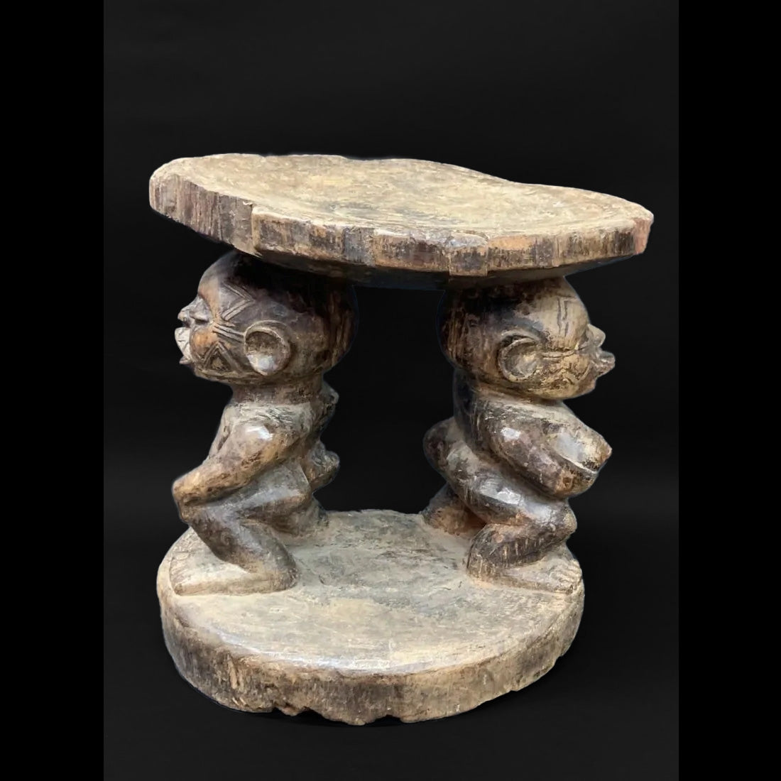 Makonde Ancestral Ceremonial Stool, Tanzania #107 – Beads of Paradise
