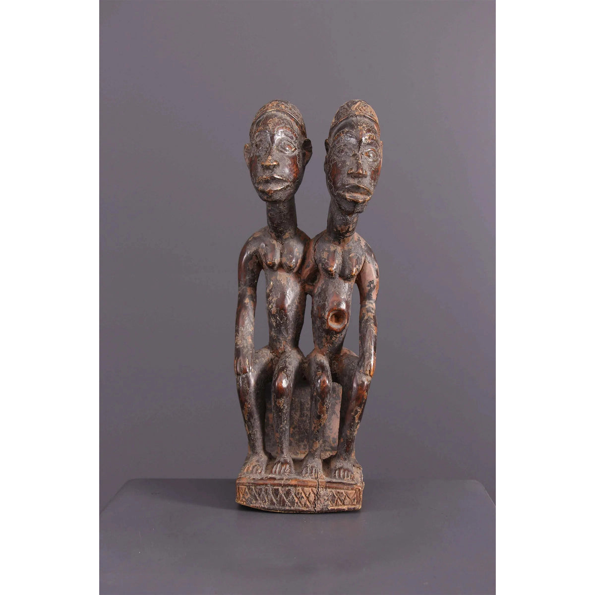 Kongo / Yombe Couple Power Figure, Congo #988 – Beads of Paradise