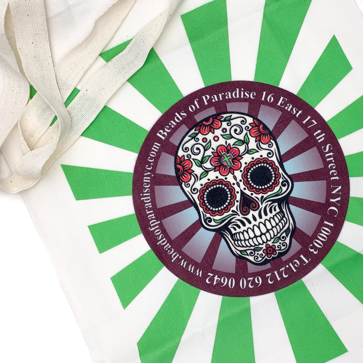 BoP Logo Sugar Skull Tote Bag – Beads of Paradise